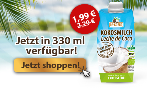 Premium Bio-Kokosöl, Kokosspeisefett, Kokoswasser von Dr. Goerg